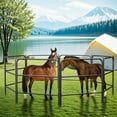 HOHYN Portable Horse Barrier System | Heavy-Duty Horse Farm Barrier ...