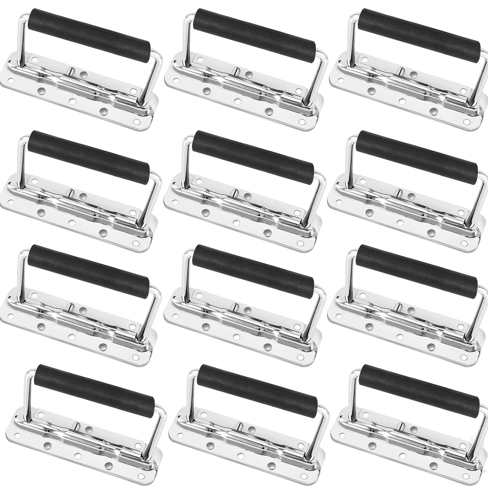 HOIGON 12 Pack Spring Loaded Case Handle, Surface Mounted Chest Handle ...