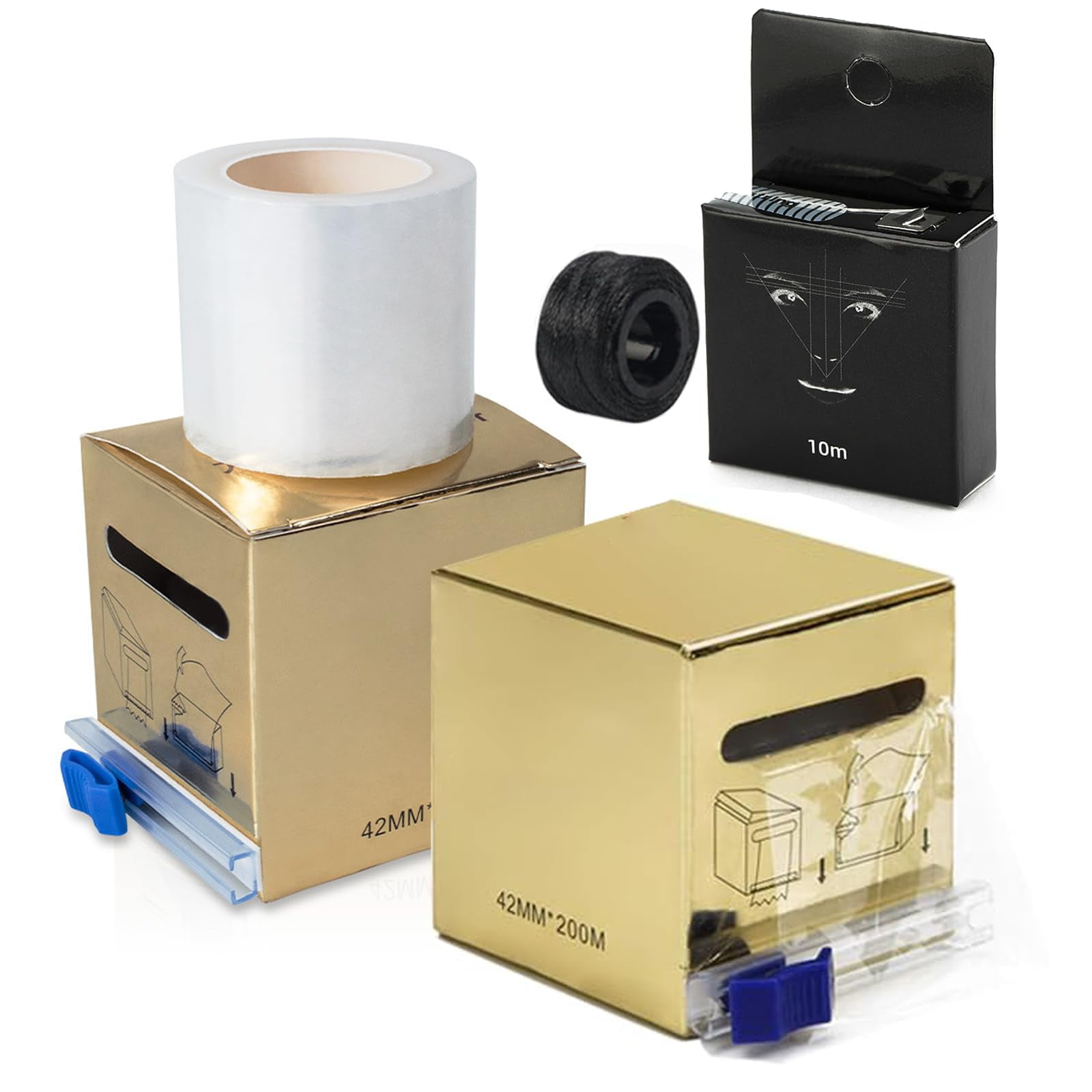 HOINCO 2 Packs Disposable IFF17 Eyebrow Tattoo Plastic Wrap ...