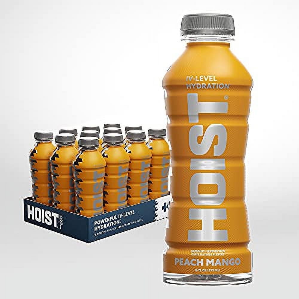 HOIST Quick Energy Workout Drink, Peach Mango, Premium Hydration ...