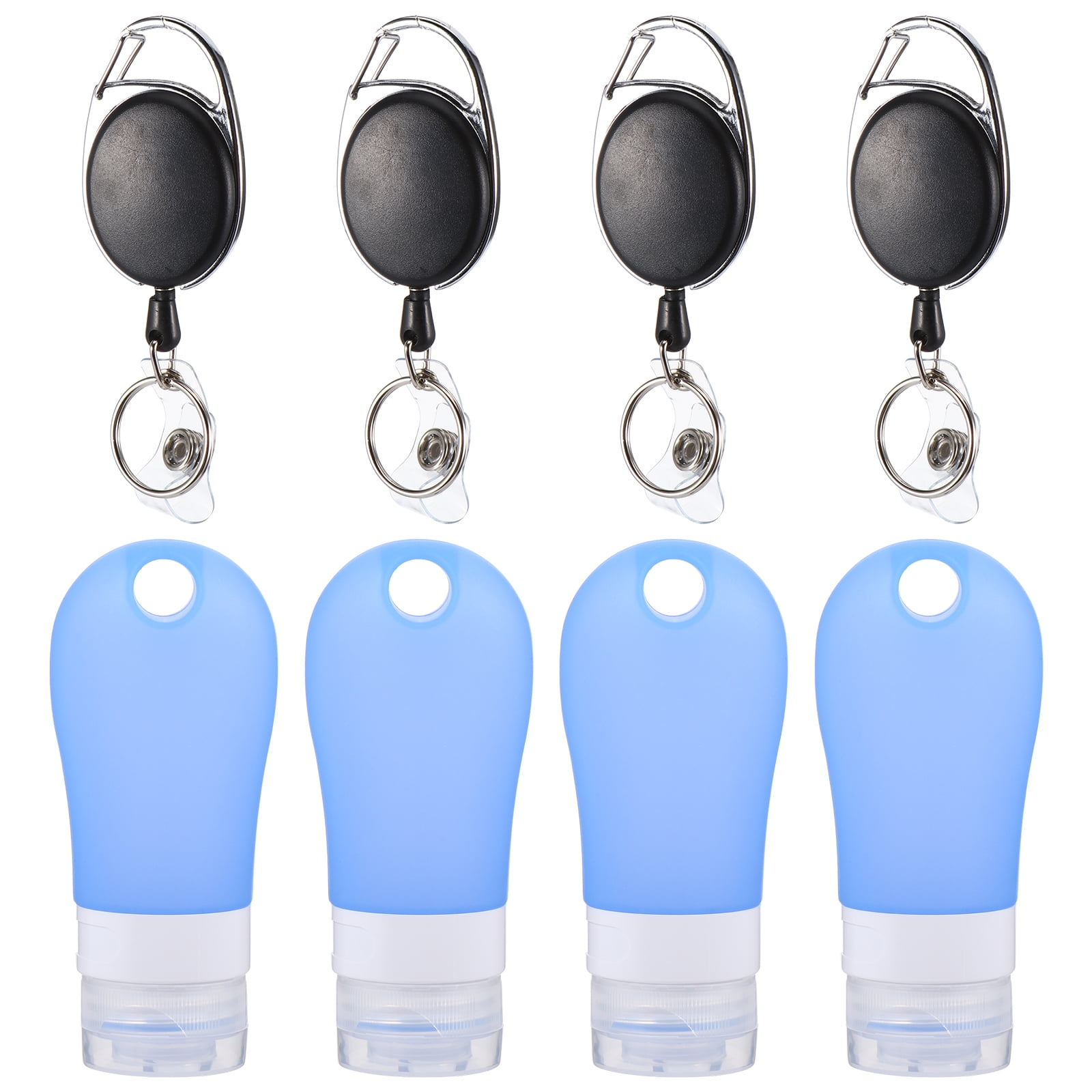 Portable Cosmetic Shampoo Silicone Bottle Set of 8pcs for Storage Use ...