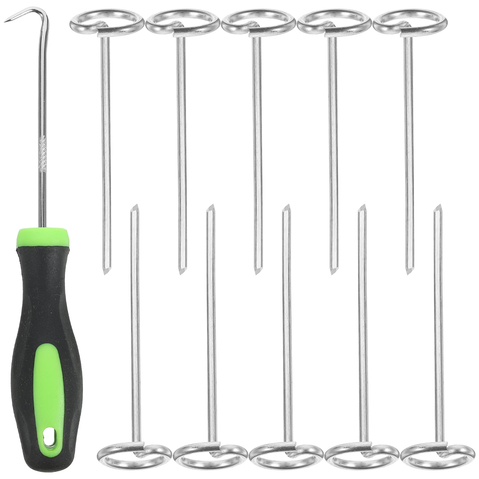 CRAFTHROU Landscaping Stakes Stainless Steel For Yard Decorations 31Pcs ...