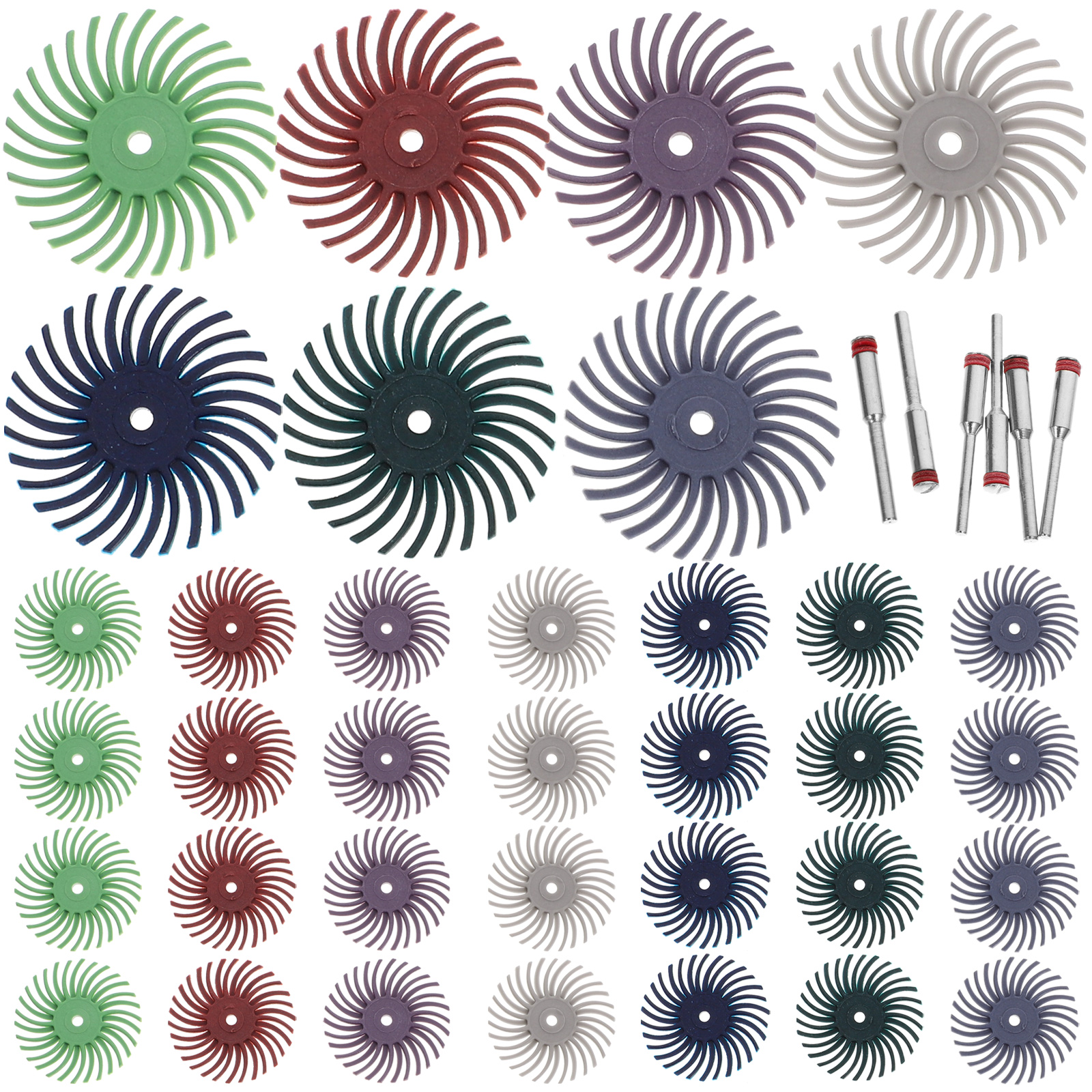 HOKARUA 1 Set Radial Bristle Discs Abrasive Bristle Polishing Disc ...