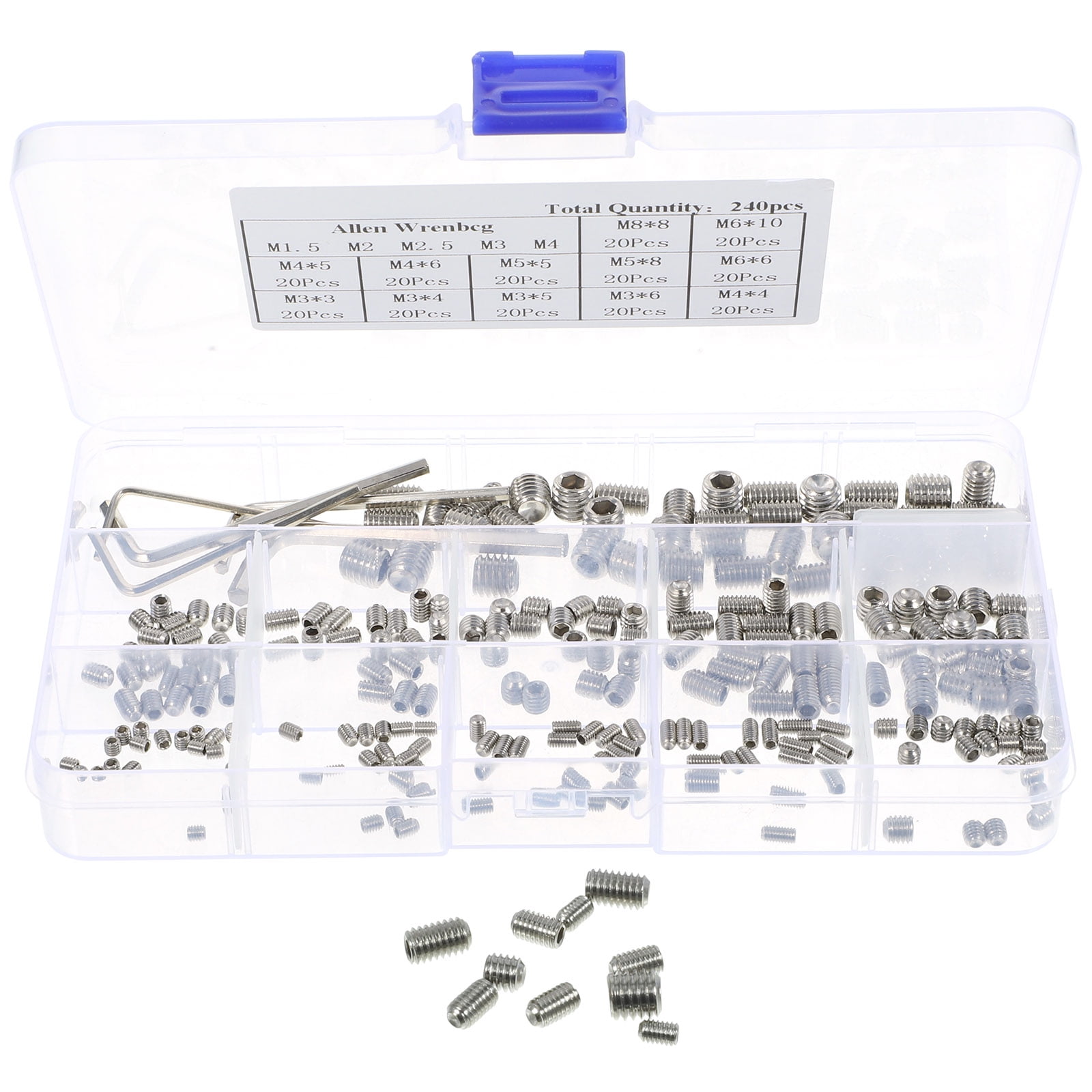 HOKARUA 1 Set Set Screw Assortment Hex Screw Small Screw Stainless ...