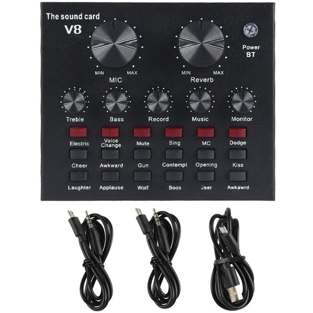 HOKARUA 1 Set of Professional Sound Mixer Board Practical Sound Card ...