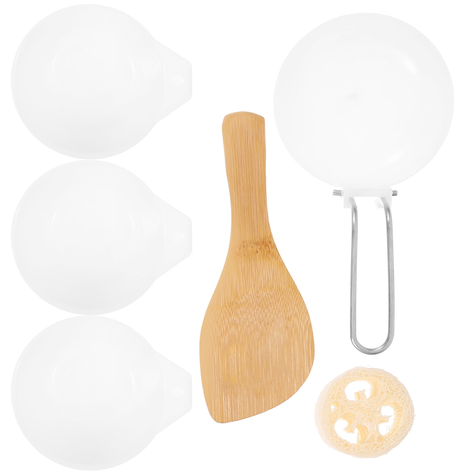 CRAFTHROU PP Reusable Plastic Camping Utensils 1 Set For Hiking ...