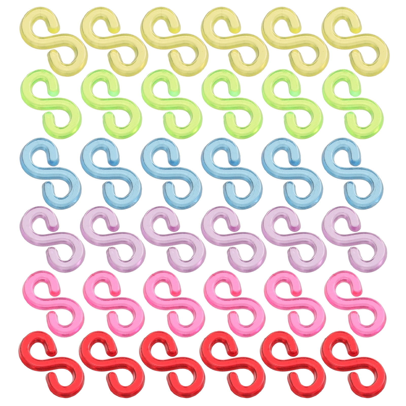 HOKARUA 1000pcs Loom Rubber Band Clips Bracelet Making Clip Rubber Band ...