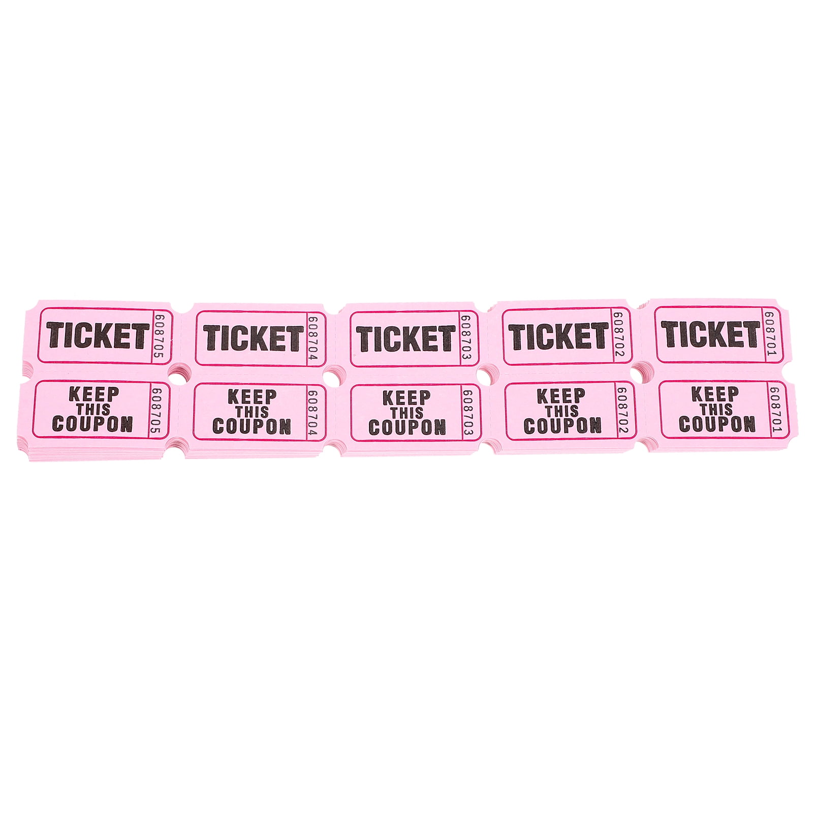 HOKARUA 100pcs Raffle Tickets Universal Ticket Labels Universal Ticket ...