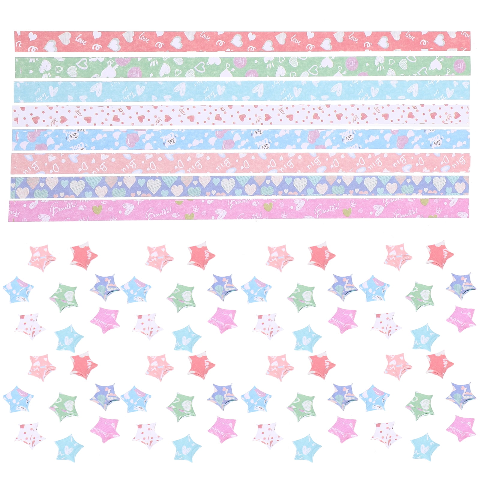 Origami Star Paper 1080 Pcs Paper Strips, 12 Styles Constellations ...