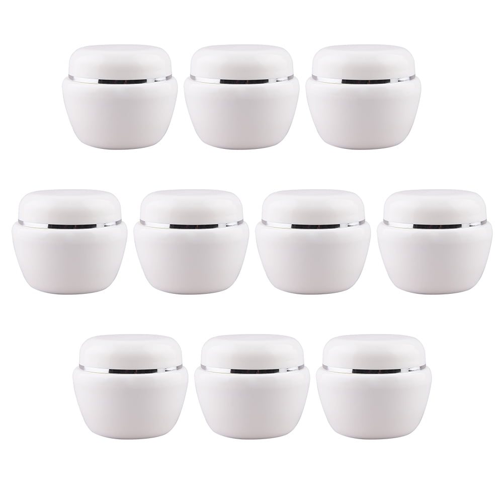 HOKARUA 10Pcs Plastic Cream Sub Box Mushroom Shape Balm Jar Cosmetics ...
