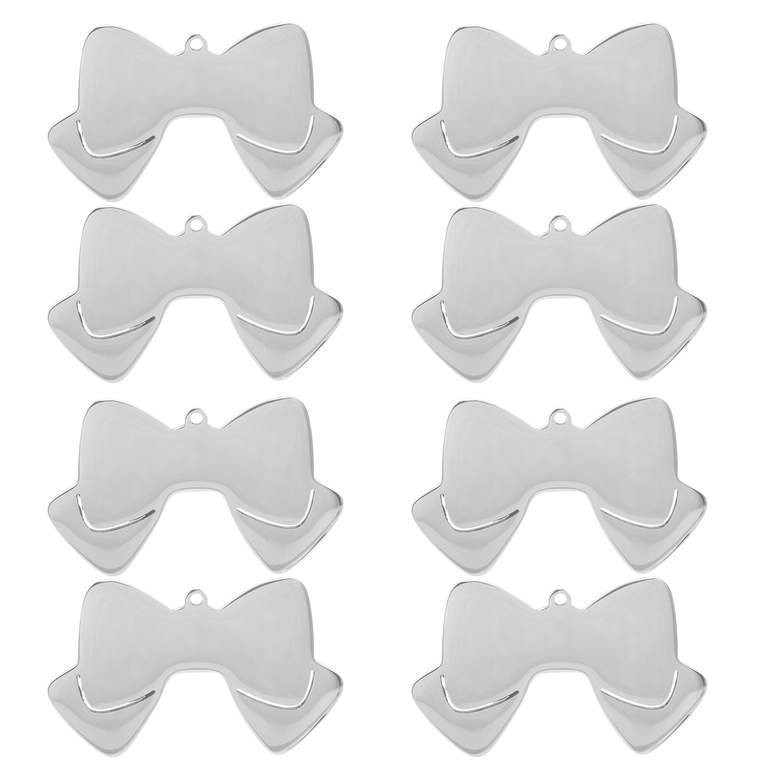 HOKARUA 10pcs Dog Id Tags Bow Shape Dog Name Tags Pet Tag Stainless ...
