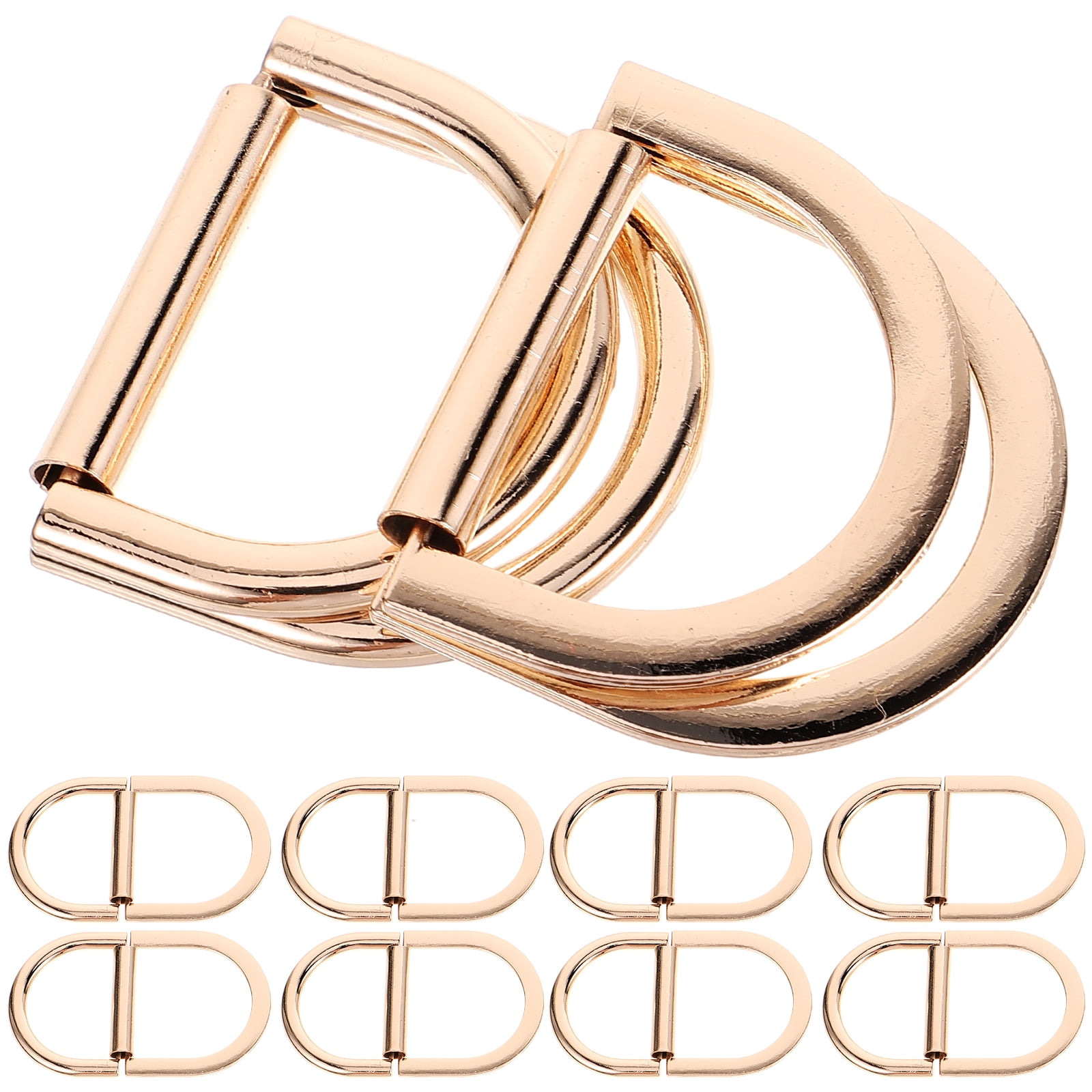 HOKARUA 10pcs Metal D Rings Buckles Belt Buckles Multi-Purpose D-Rings ...