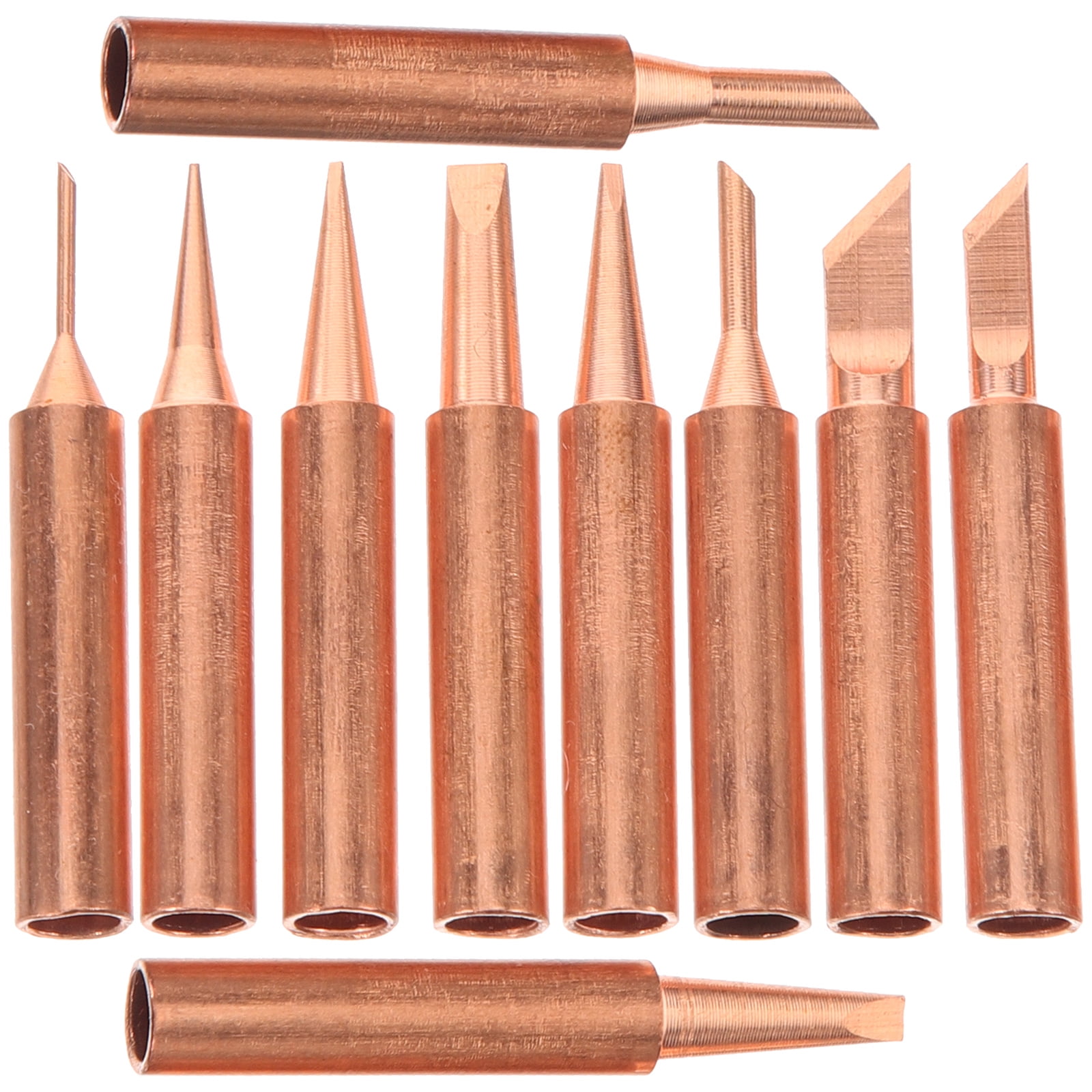 CRAFTHROU Soldering Iron Tip Copper 10Pcs 1.6x0.2x0.2In - Walmart.com