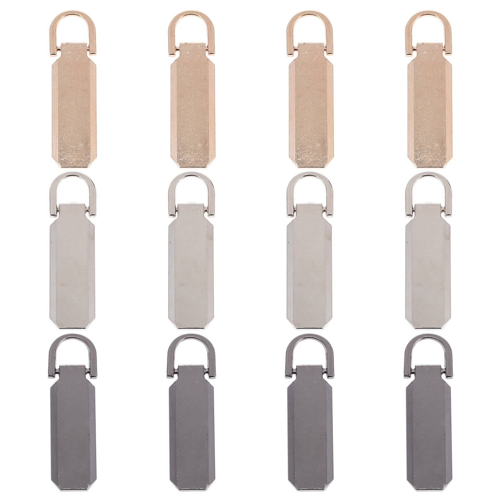 HOKARUA 12Pcs Professional Zipper Heads Clothing Garment Zipper Pull ...