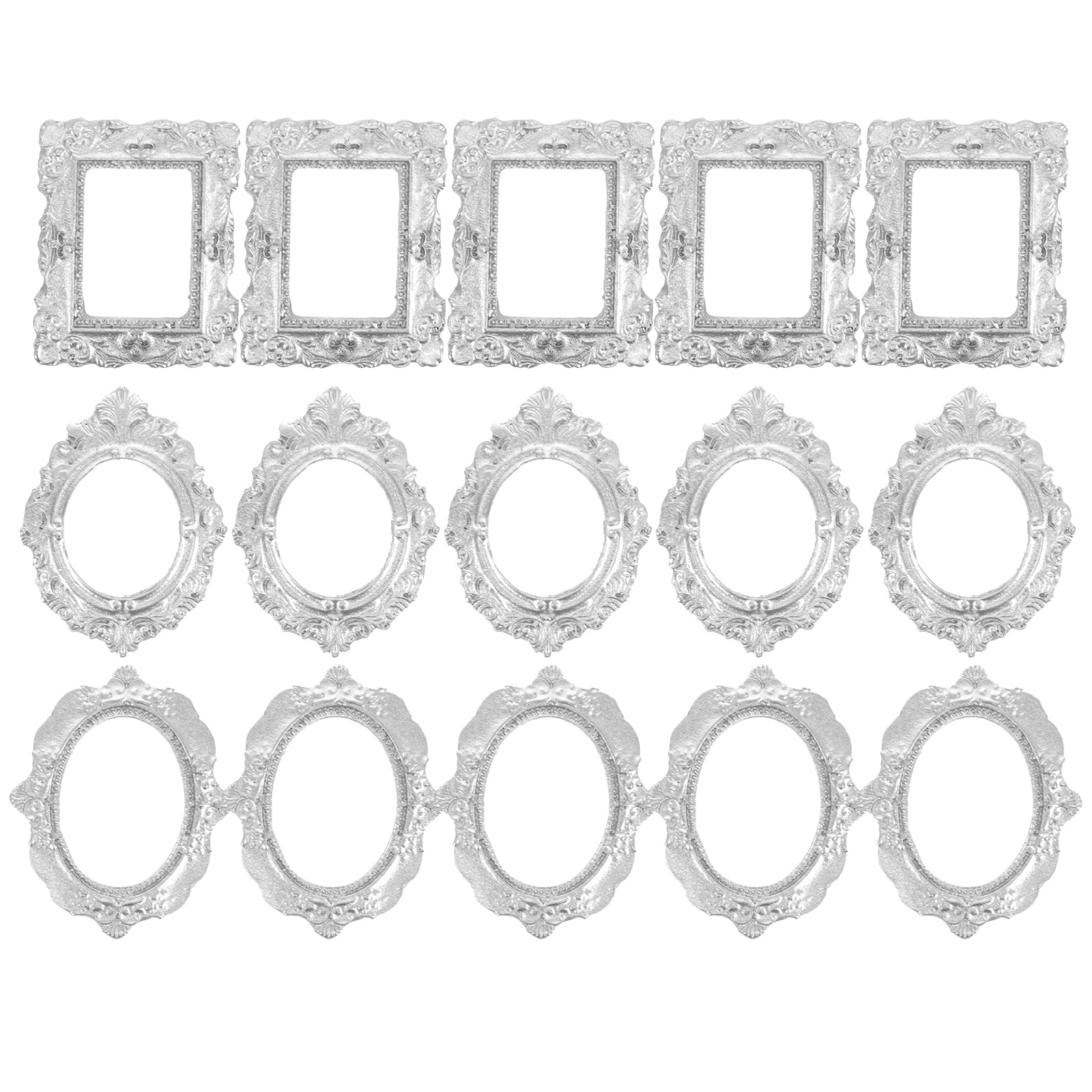 HOKARUA 15pcs DIY Miniature Photo Frames Resin DIY Photo Frames Mini ...