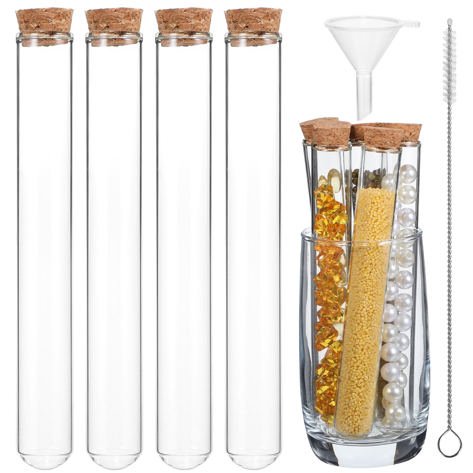 HOKARUA 16 Pcs Glass Tubes With Test Tubes Test Lab Tubes With Test ...