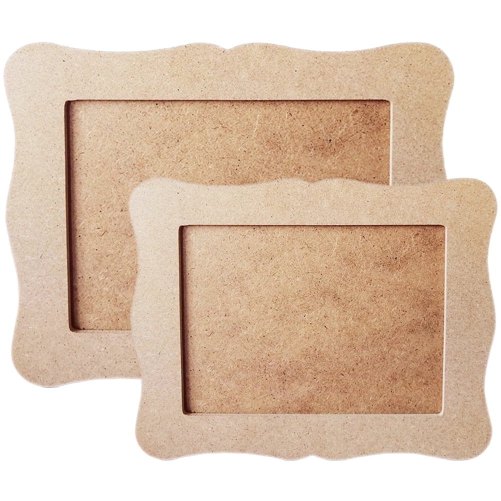 HOKARUA 2Pcs DIY Picture Frames Wooden Kids Picture Frames Lovely Blank ...