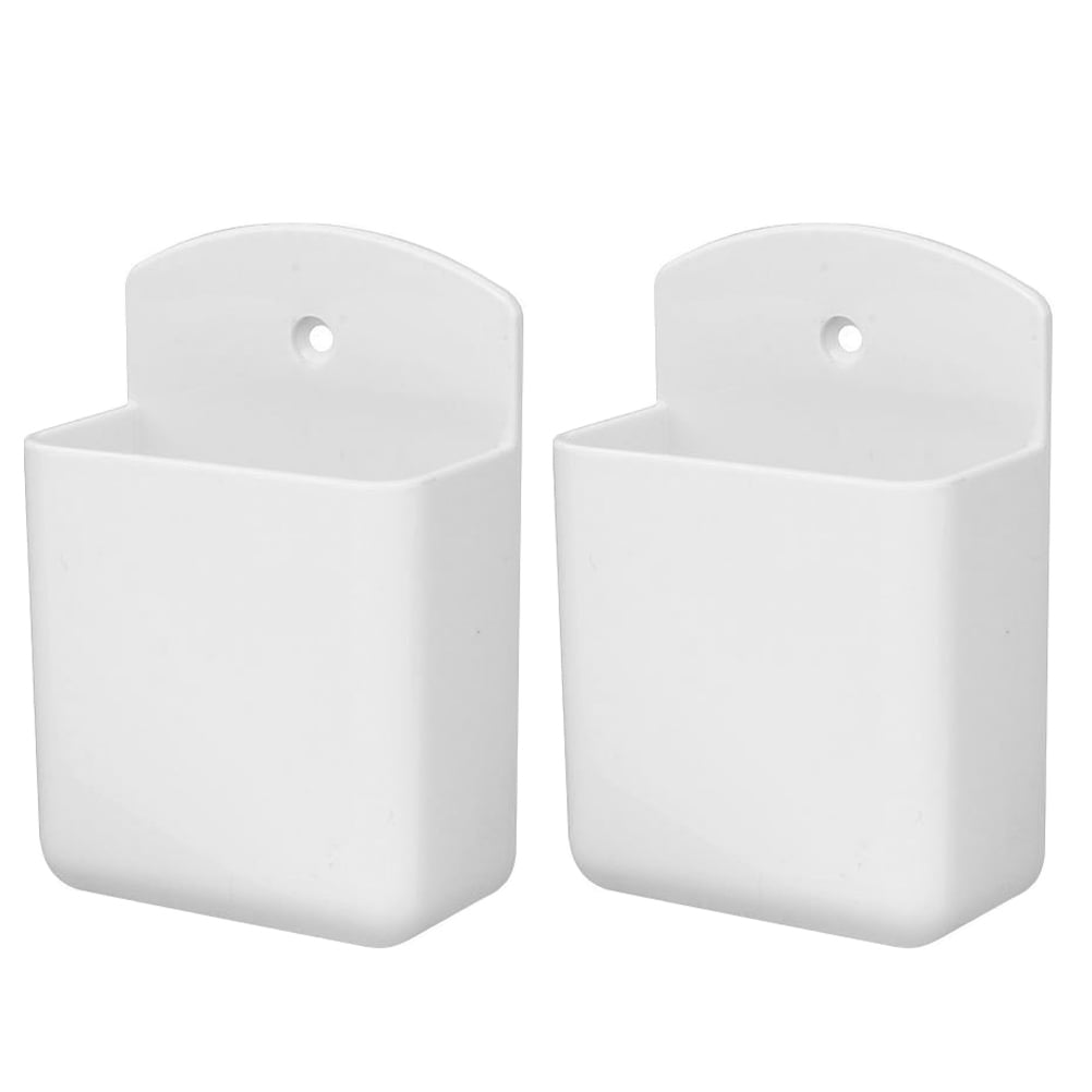 HOKARUA 2Pcs Wall-mounted Storage Box Remote Controller Organizer Multi ...