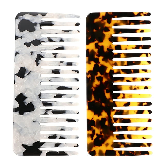 HOKARUA 2pcs Curly Hair Comb Wet Comb Detangling Hair Comb Shower Comb ...