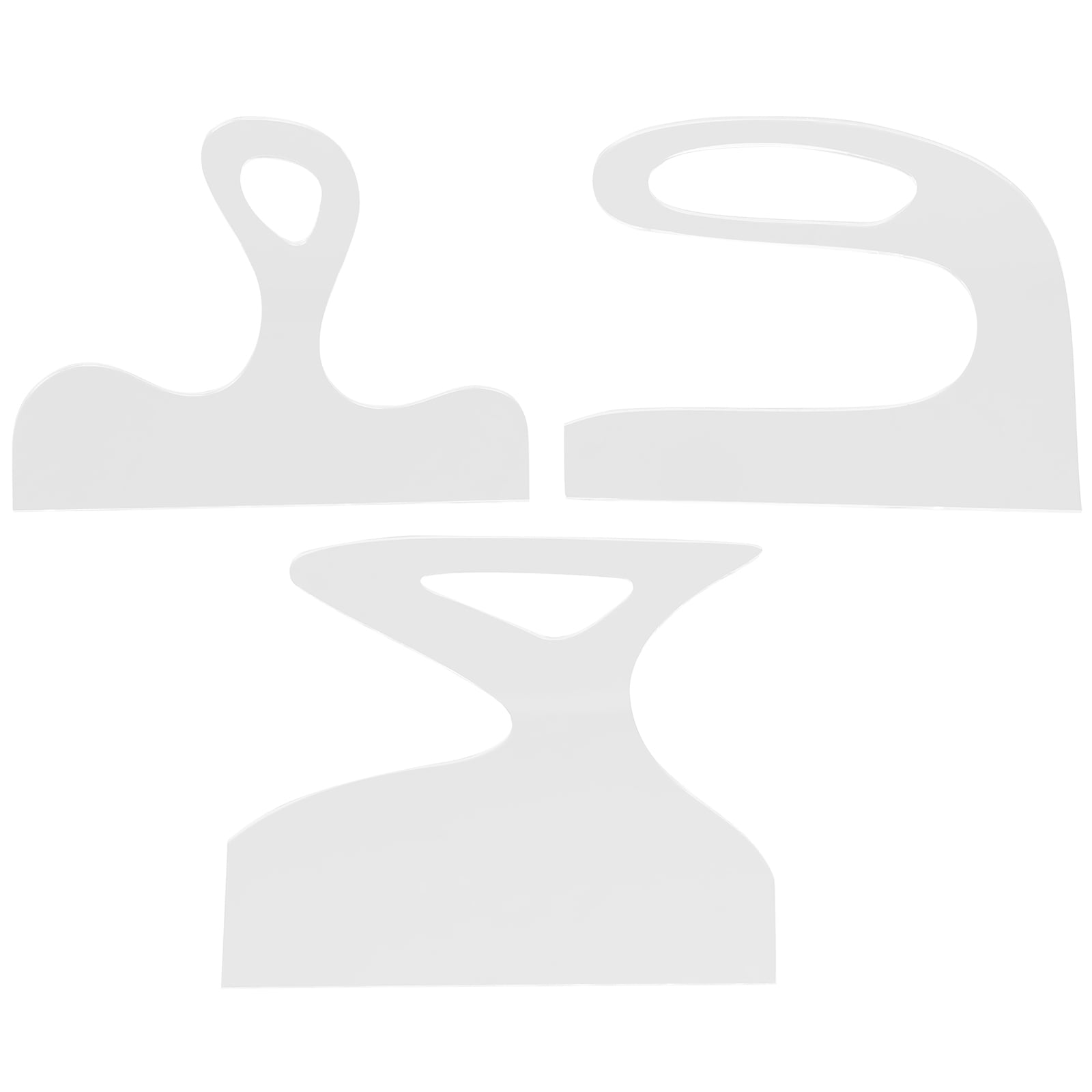 3Pcs Cutting block Handle Template Clear Cutting Board Handle Stencil ...