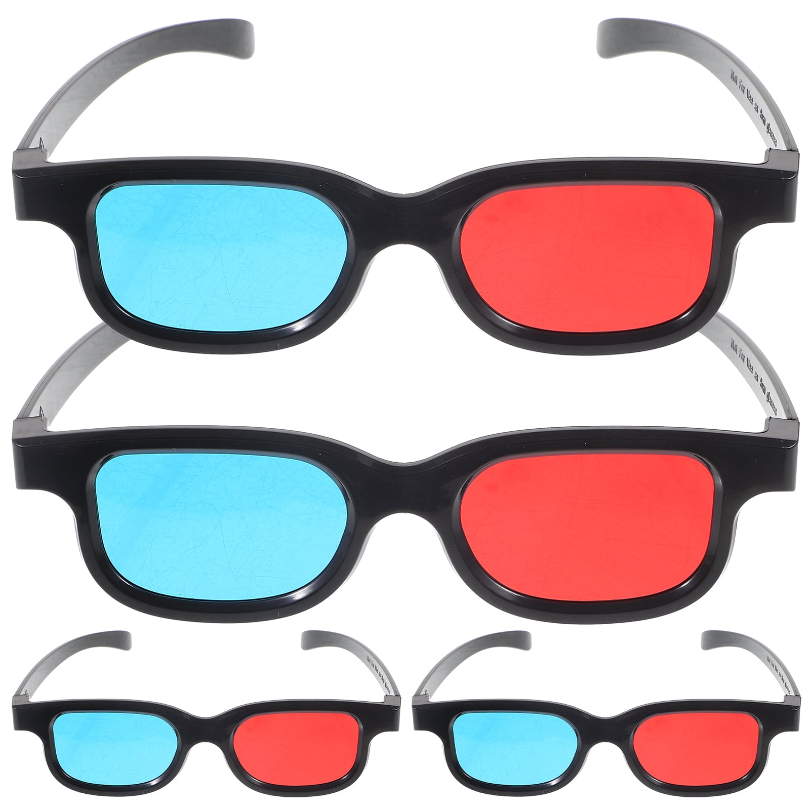 HOKARUA 4pcs Plastic Glasses 3 Eyewear Universal Movie Glasses for TV Projector - Walmart.com