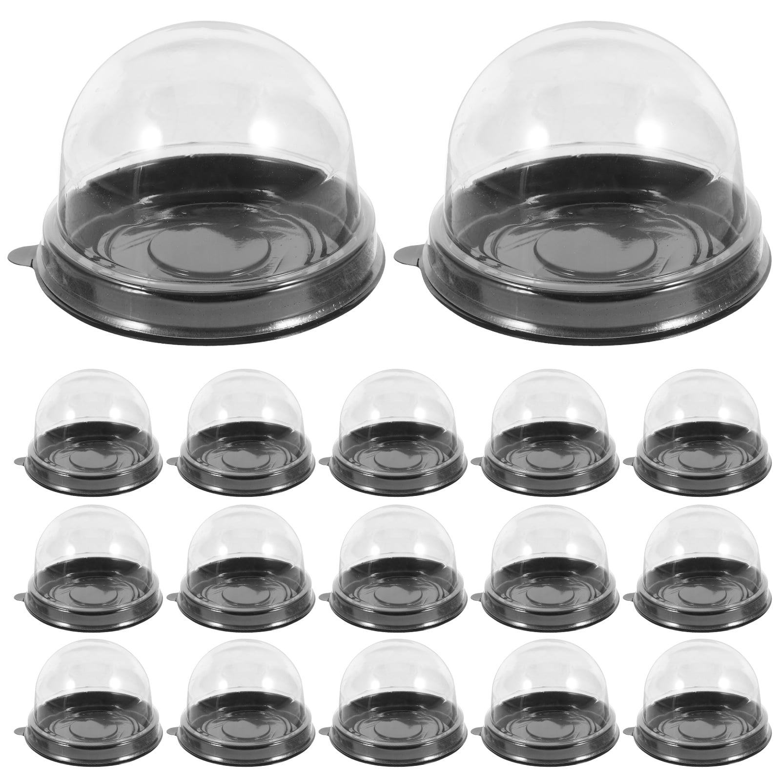 HOKARUA 50pcs Mooncakes Boxes Single Cupcake Container Mini Cupcake Box ...