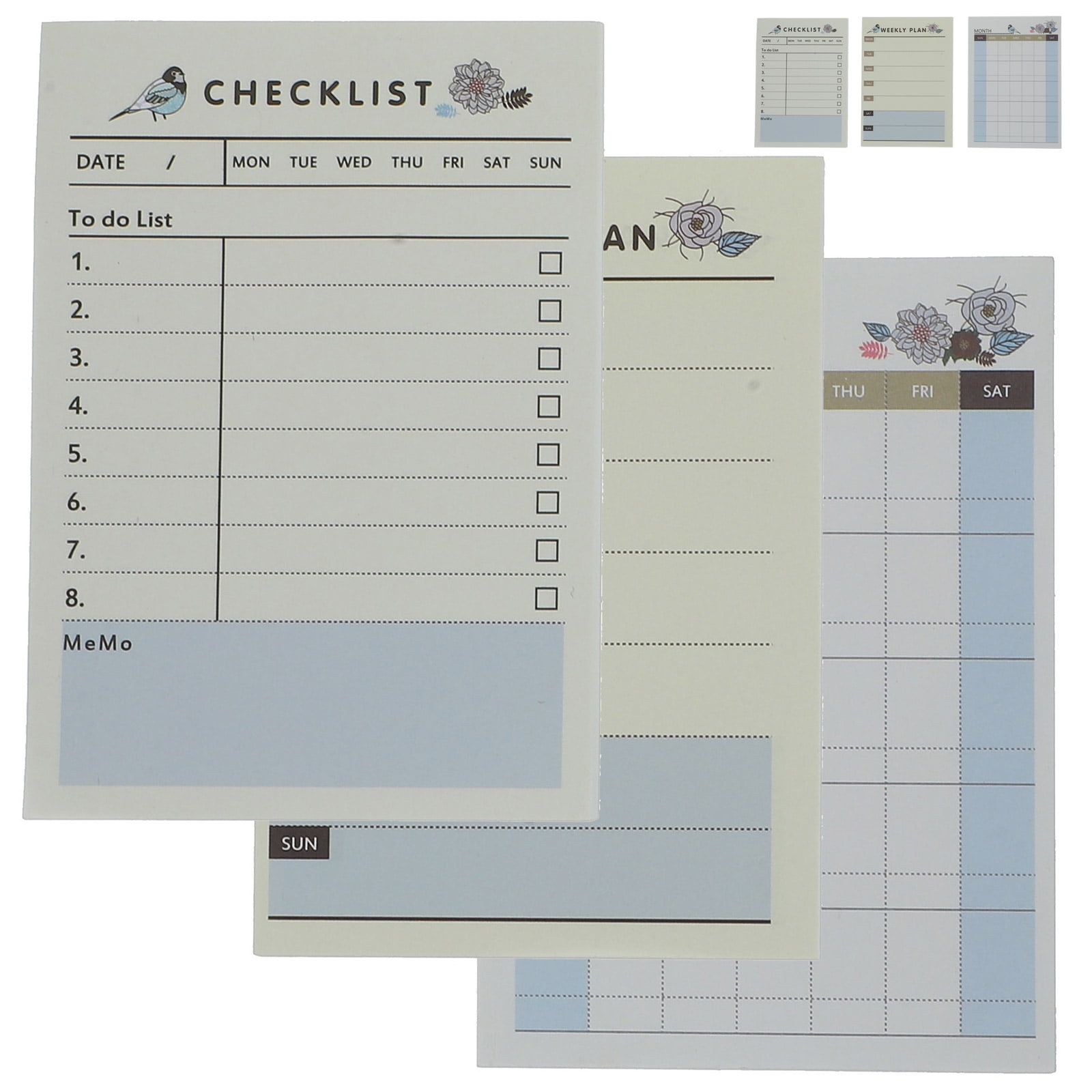 HOKARUA 6 Books Portable Planner Notepad To Do List Planner Notepad ...