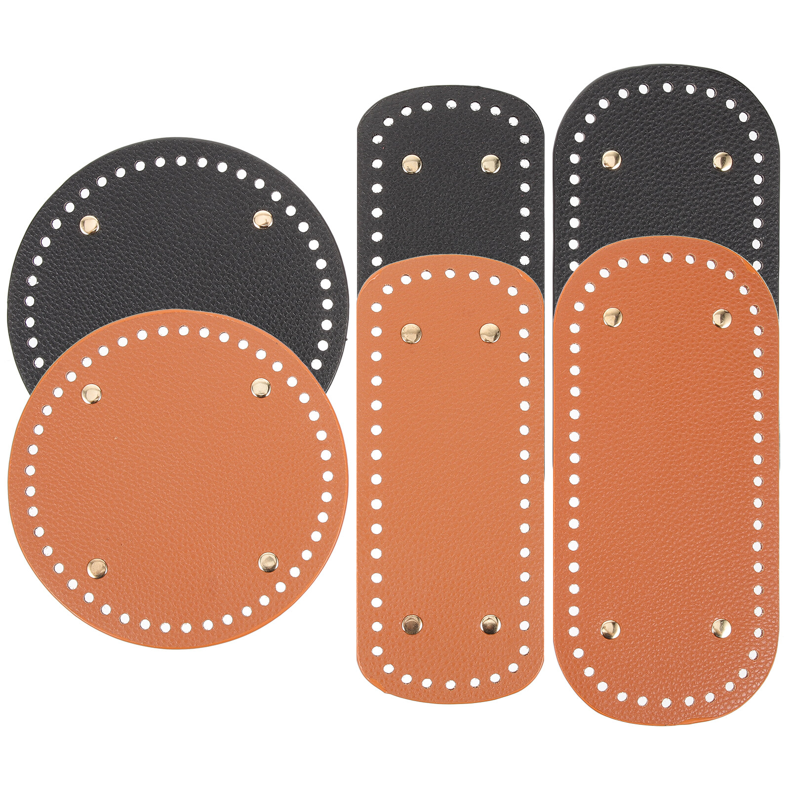 HOKARUA 6pcs Purse Bottom for Crochet Bag Bottoms PU Leather Knitting ...