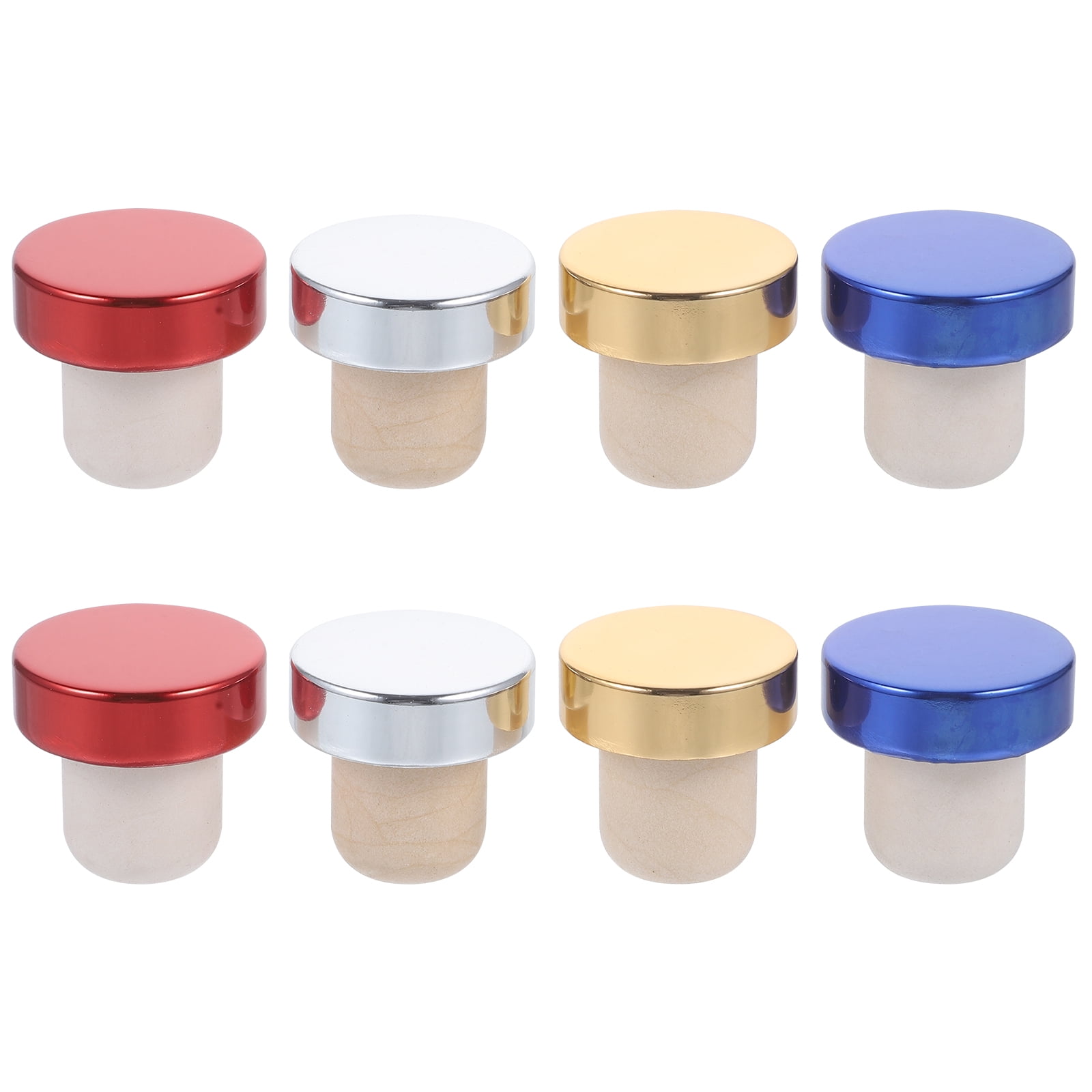 HOKARUA 8pcs Bottle Stopper Wine Bottle Caps Beer Aluminum Bottle Plug ...