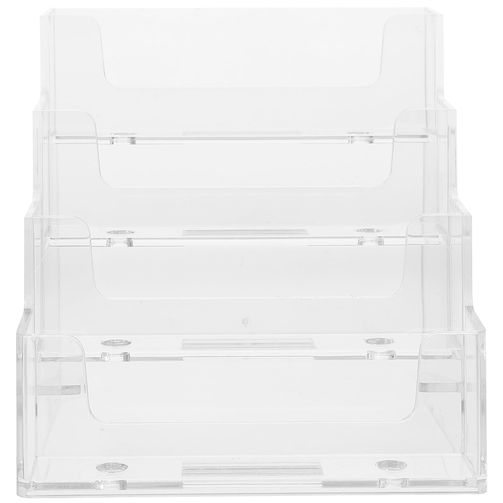 HOKARUA Business Cards Storage Box Tabletop Cards Holder Transparent ...