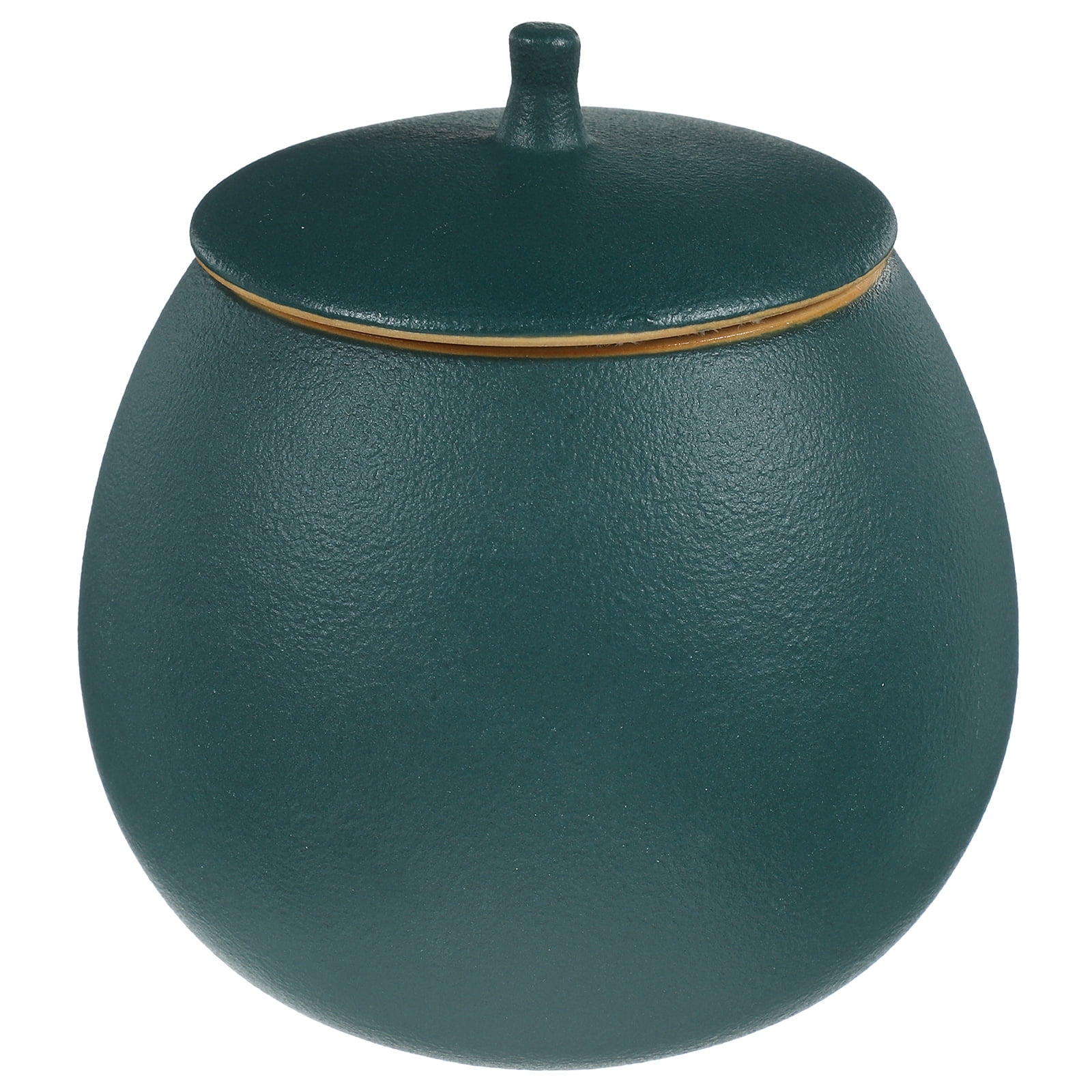 Green Ceramic Vintage Tea Jar with Airtight Seal for Home Use 7 oz ...
