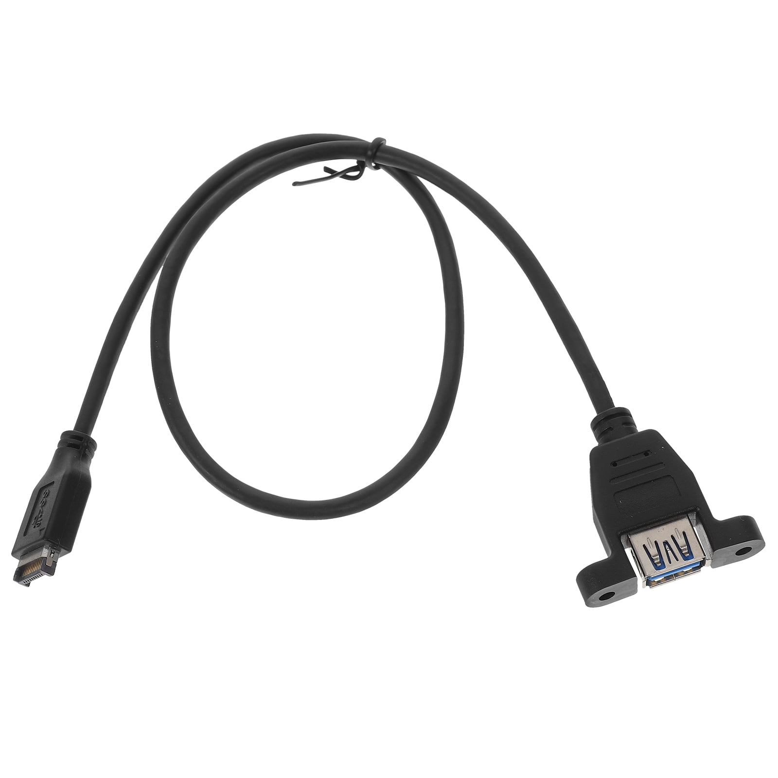 Hokarua Panel Mount Usb Extension Cable Panel Mount Usb Type E To Usb 30 A Male Cord Supply
