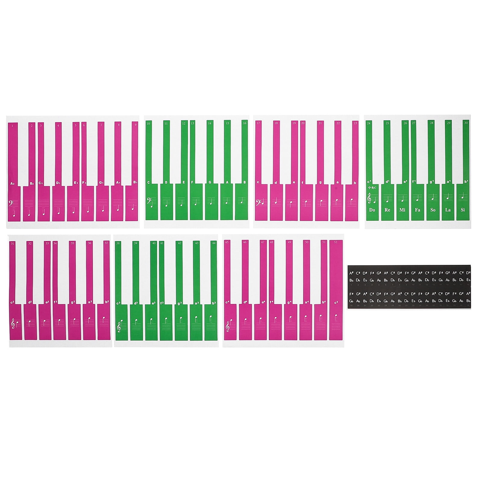 Piano Stickers 2pcs Keyboard Decals for Beginners Piano Accessories ...