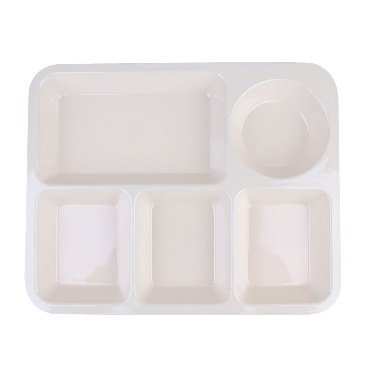 HOKARUA Plastic Separating Dish Divided Compartments Plate Anti-fall ...