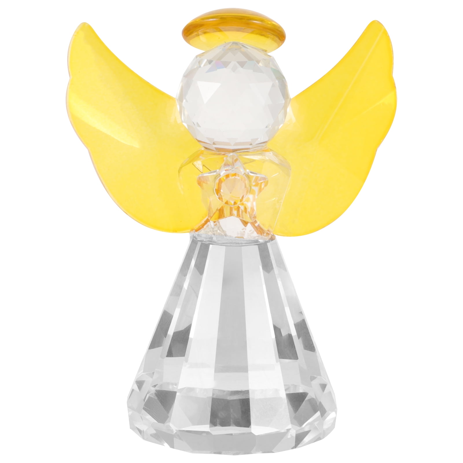 HOKARUA Premium Crystal Angel Statue Decoration Lovely Guardian Angel ...