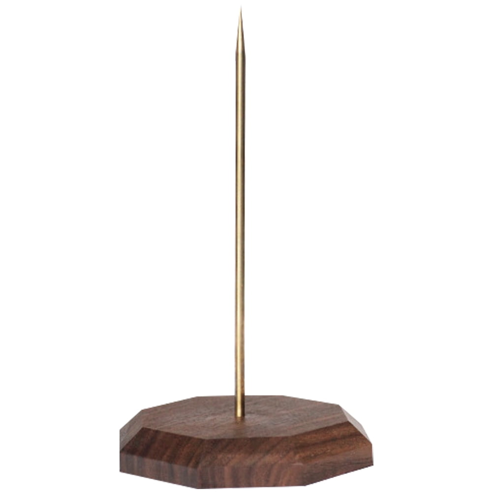 CRAFTHROU check out receipt holder Spindle Holder Modern Wood 1Set ...