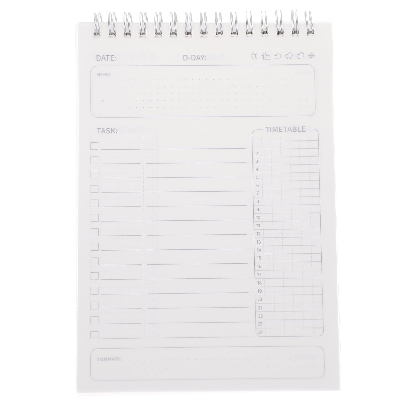 HOKARUA Undated Planner Notepad Tear Off Notepad Portable Planner for ...