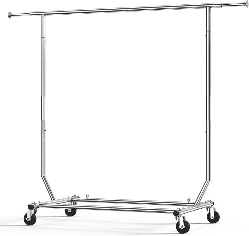 HOKEEPER Clothes Hanging Garment Racks Portable Heavy Duty Commercial ...