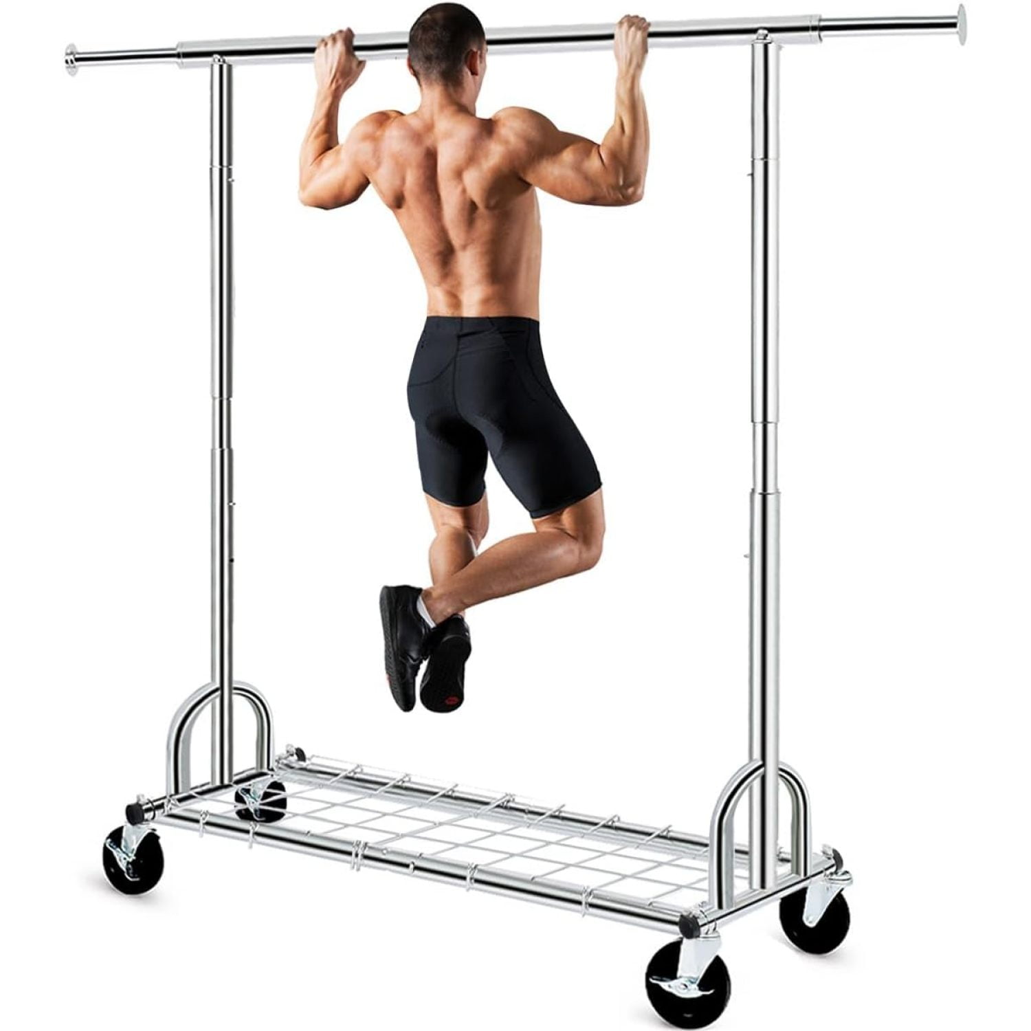 HOKEEPER Clothing Garment Rack Capacity 525LBS Clothing Racks on Wheels ...