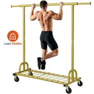 500LBS Commercial Clothes Rack Heavy Duty Thick Garment Rack 360 ...