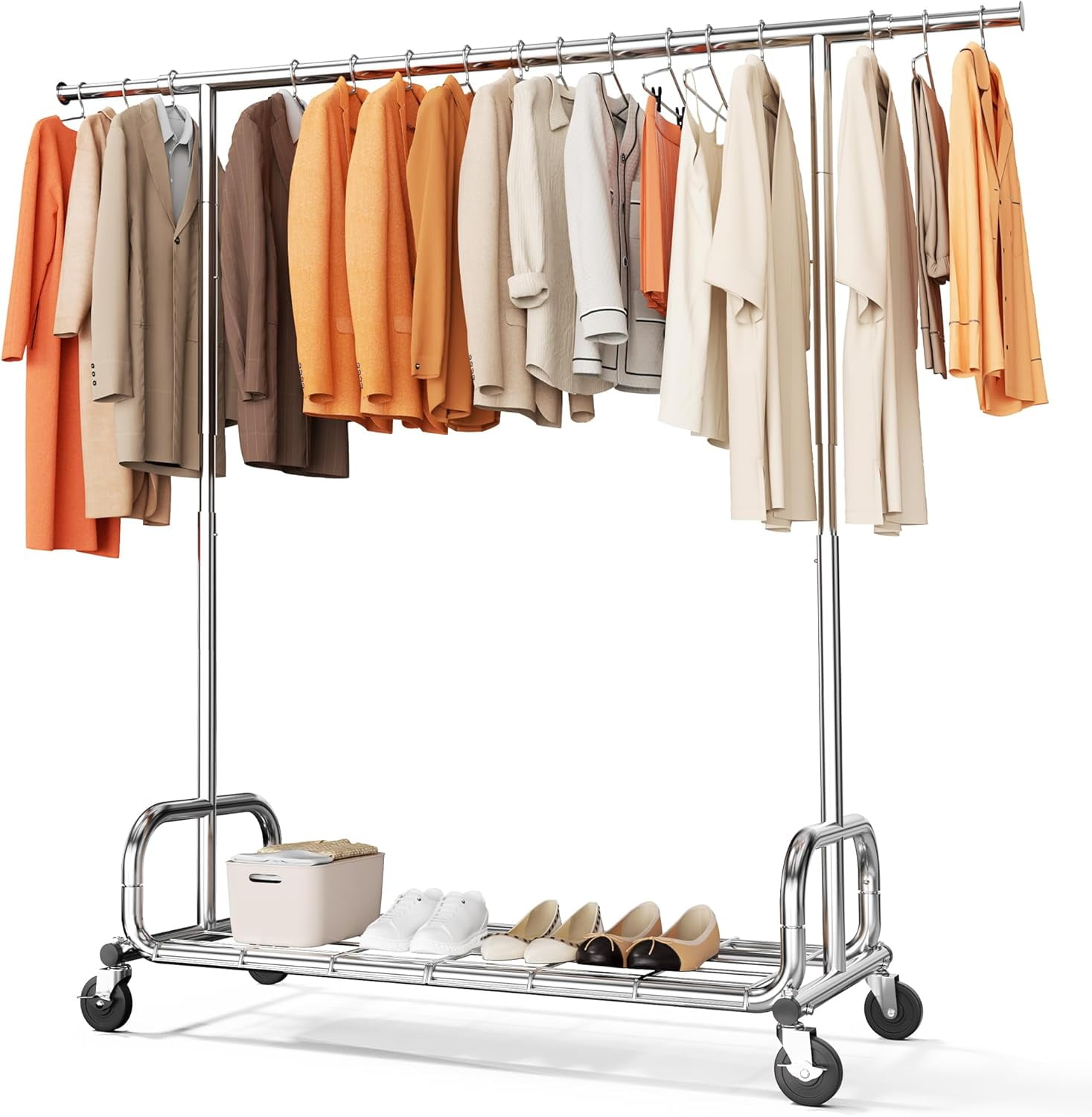 HOKEEPER Clothing Racks for Hanging Clothes Rack Heavy Duty Garment ...