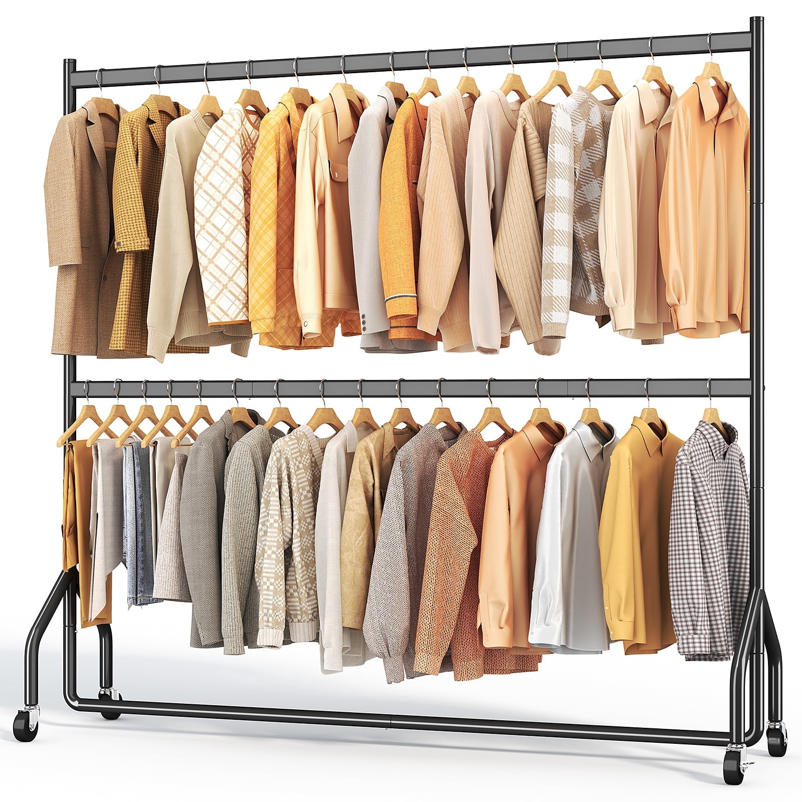 HOKEEPER Heavy Duty Clothes Rack, 352 lbs Commercial Industrial Grade ...