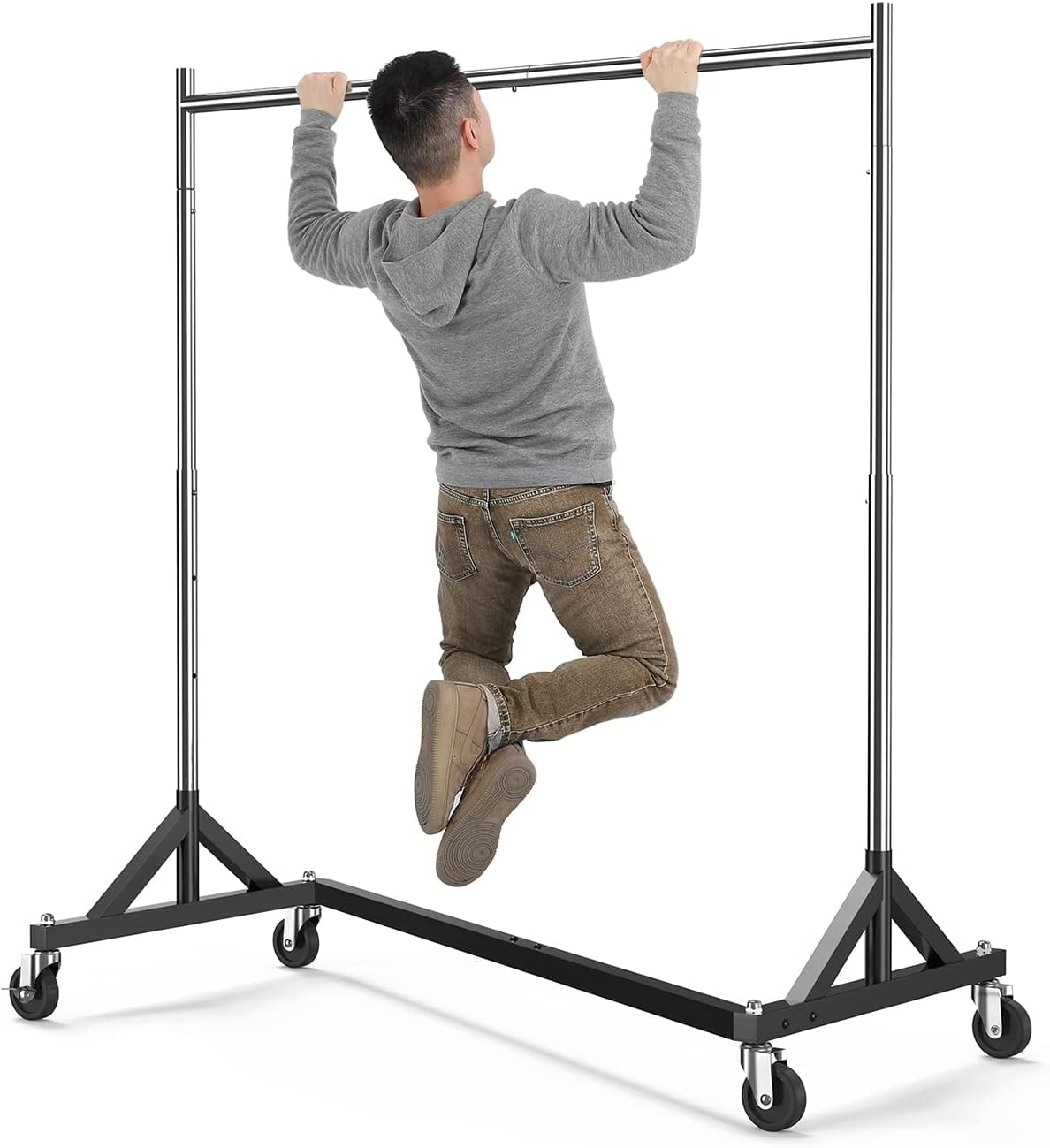 HOKEEPER Commercial Z Base Garment Rack Hold 400LBS Heavy Duty Clothing ...