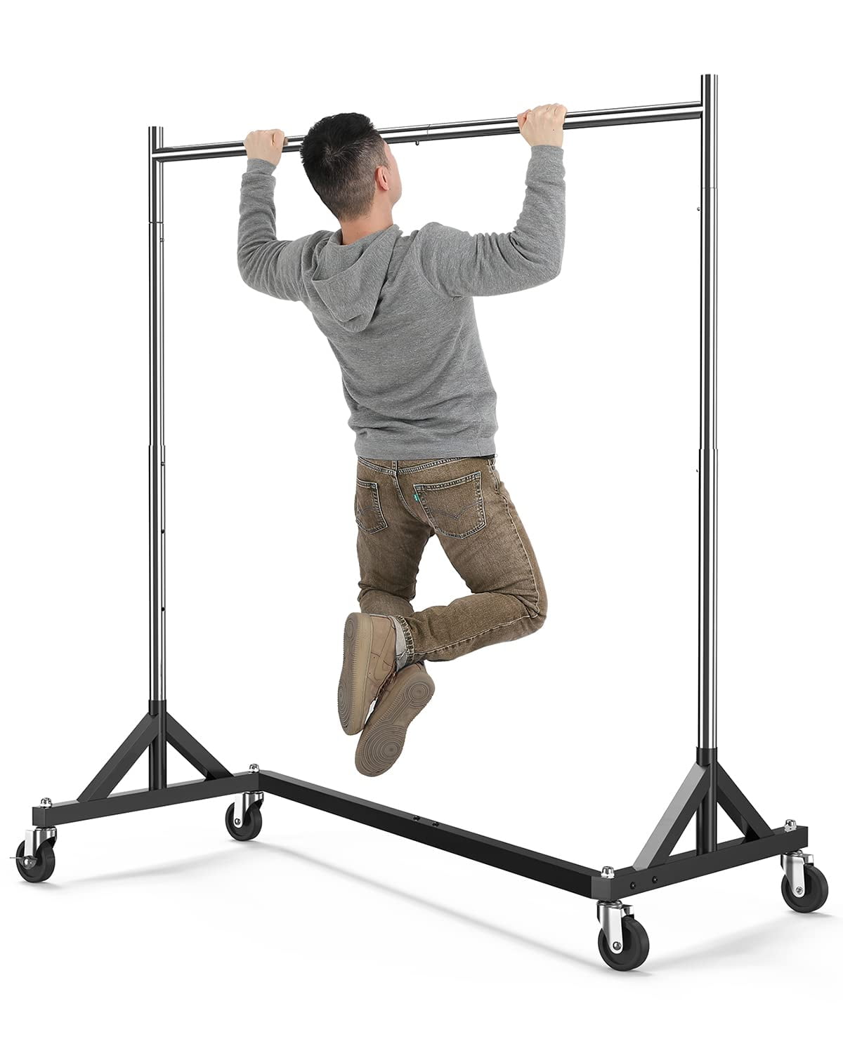 HOKEEPER Commercial Z Base Garment Rack Hold 400LBS Heavy Duty Clothing ...