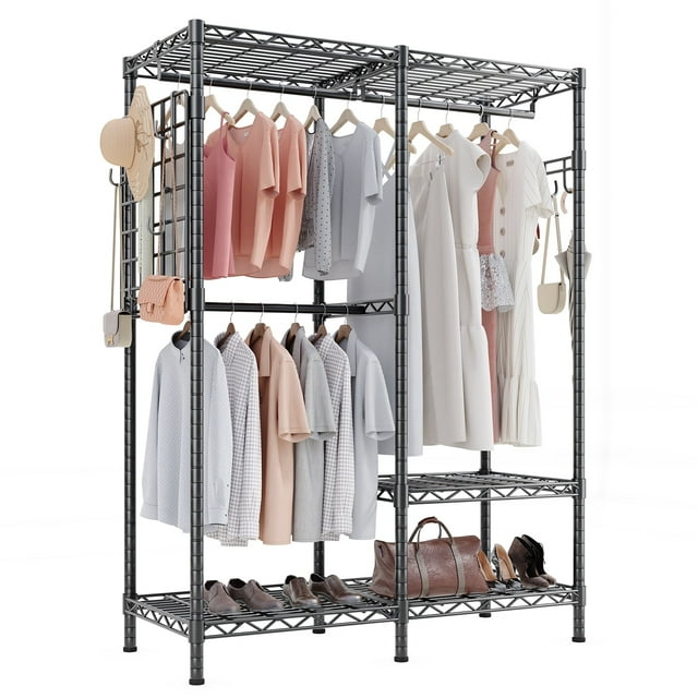 HOKEEPER 1100LBS Portable Closet Wardrobe Heavy Duty Clothes Rack ...