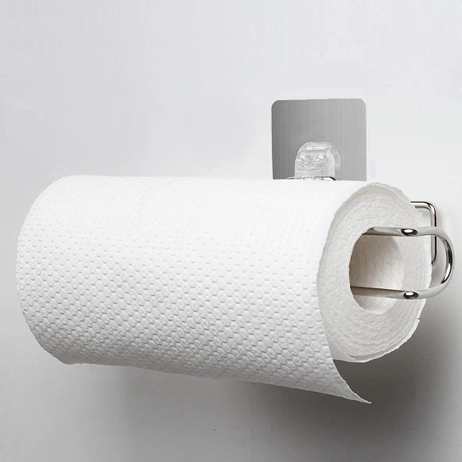 HOKIPO Magic Sticker Series Stainless Steel No Drill Kitchen Paper Roll ...