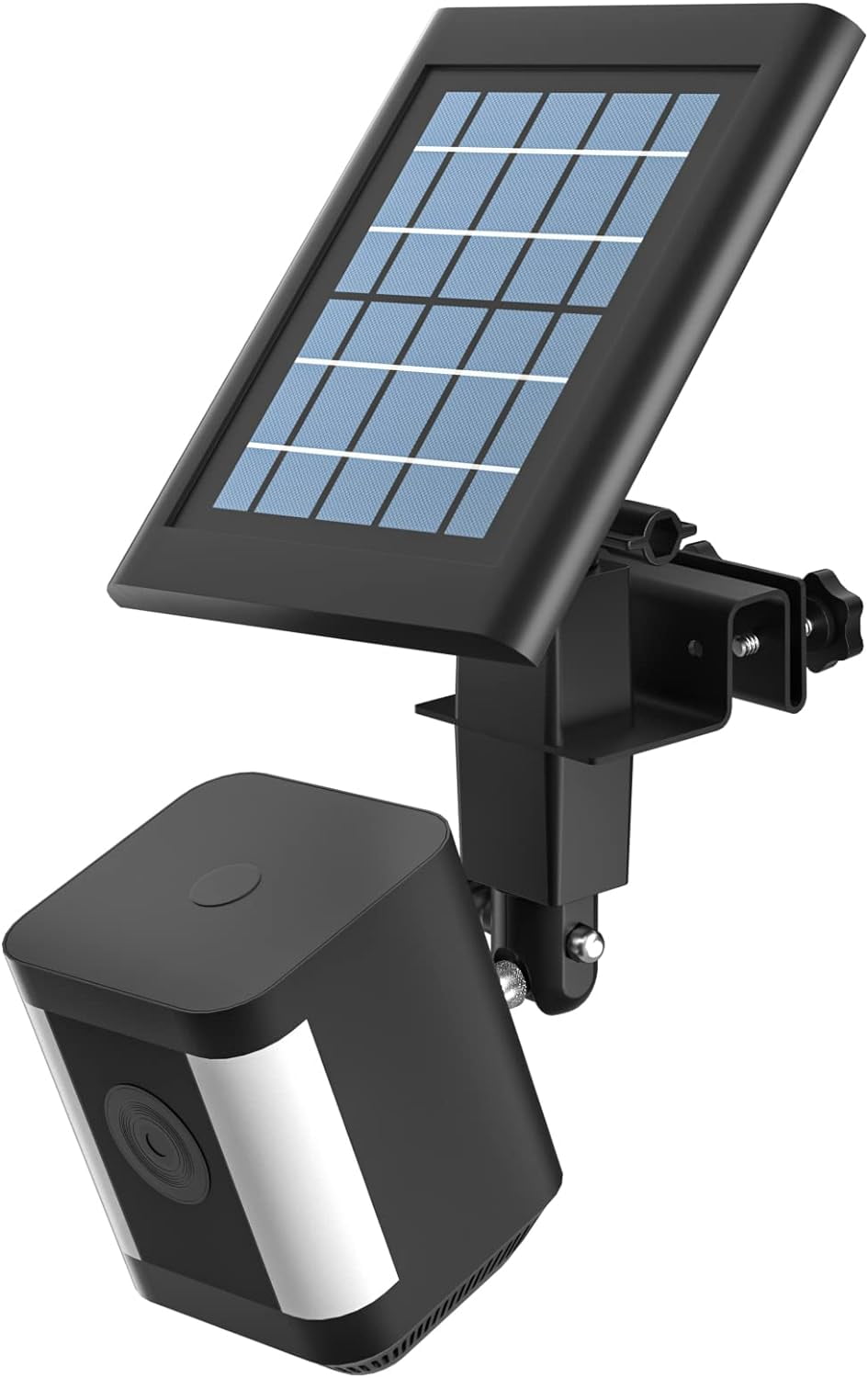 Holaca 2 in 1 Weatherproof Gutter Mount Ring Solar Panel, Black ...