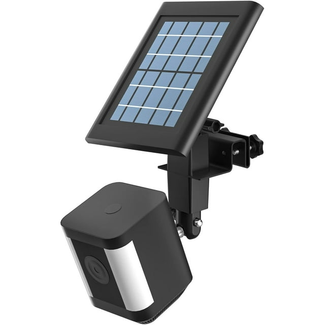 Holaca 2 in 1 Weatherproof Gutter Mount Ring Solar Panel, Black ...