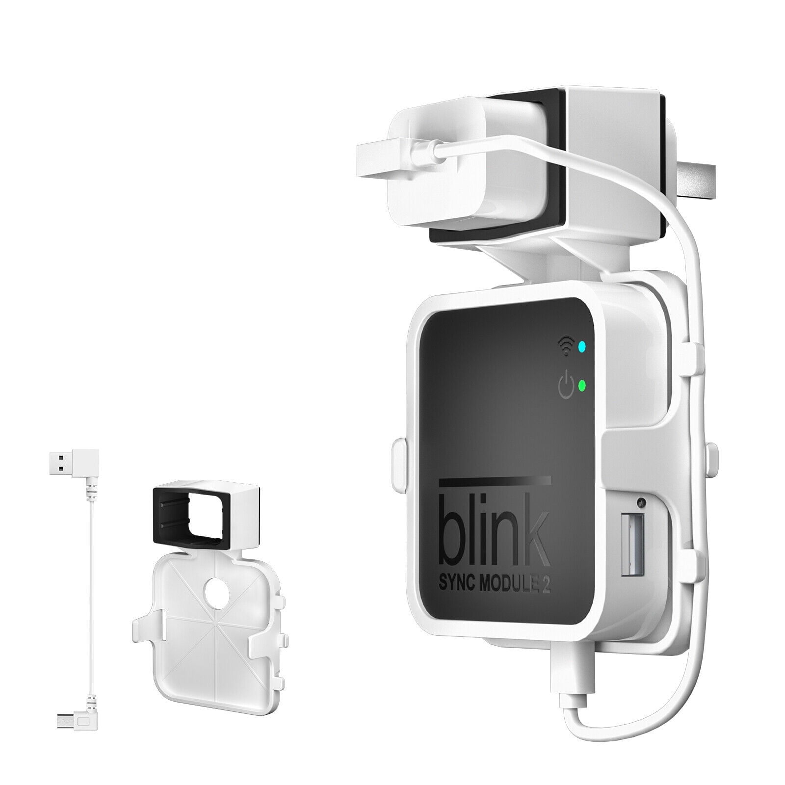 HOLACA Wall Mount Outdoor/Indoor Outlet Hanger for Blink Sync Module 2 ...