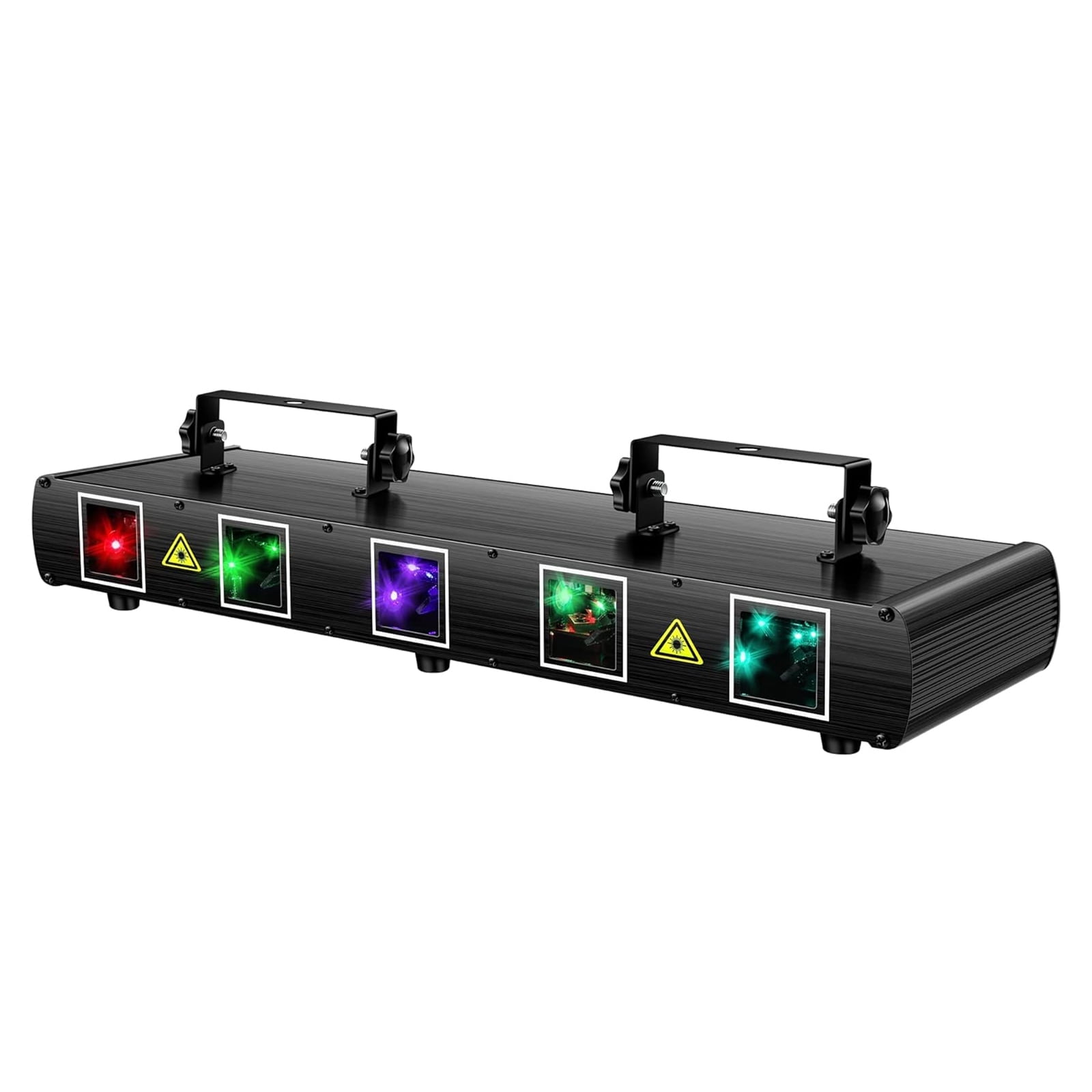 RGBYC Laser DJ Light, LED Disco Party Lights, Sound Activated Projector ...